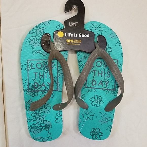 Life Is Good | Shoes | New With Tags Life Is Good Flip Flops Size S 56 ...